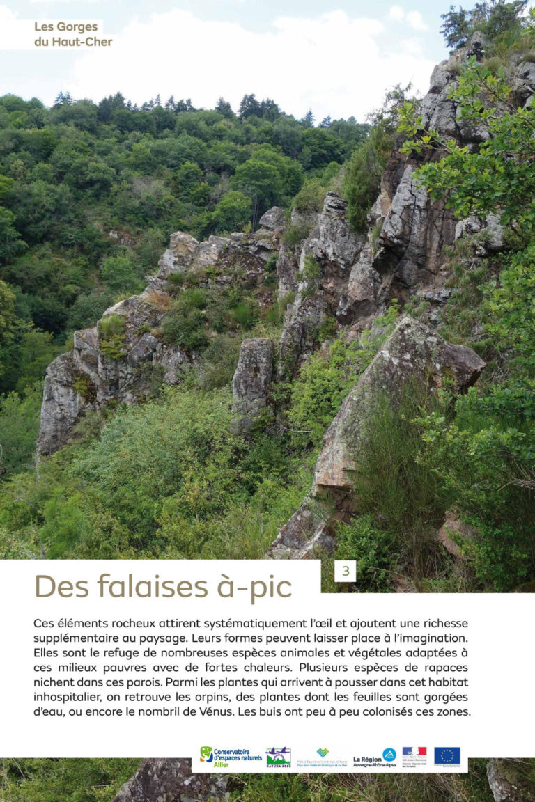 Des falaises à-pic | CEN Allier